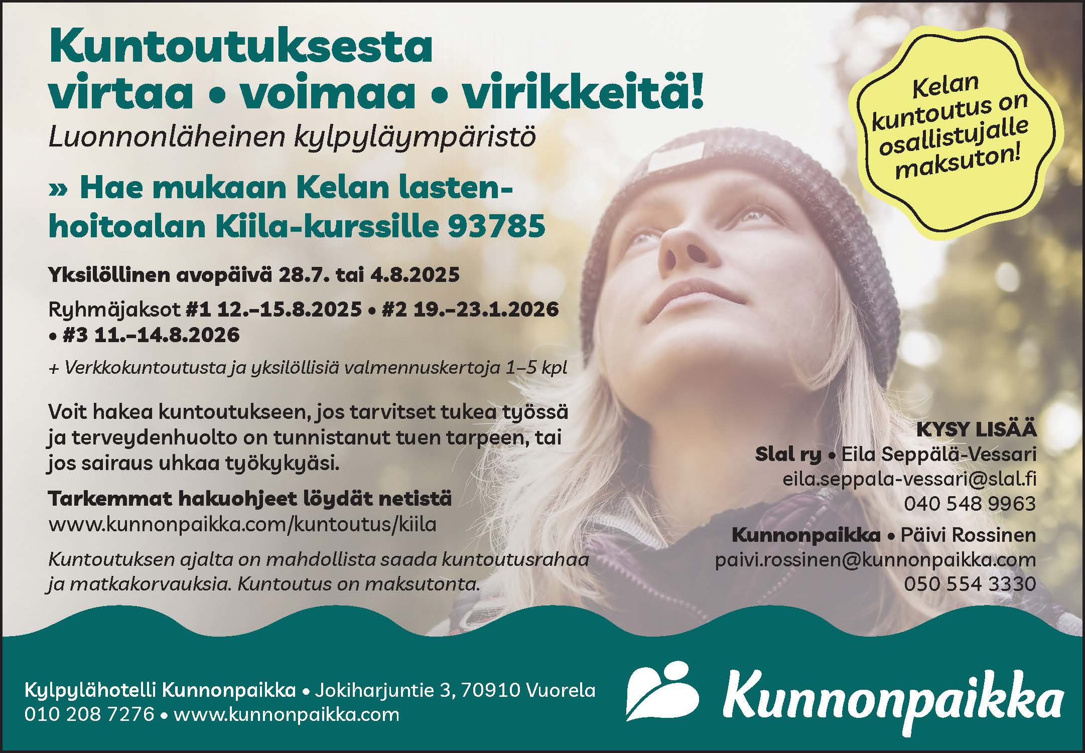 Kiila kuntoutus Kunnonpaikka Siilinjärvi - Suomen lastenhoitoalan ...